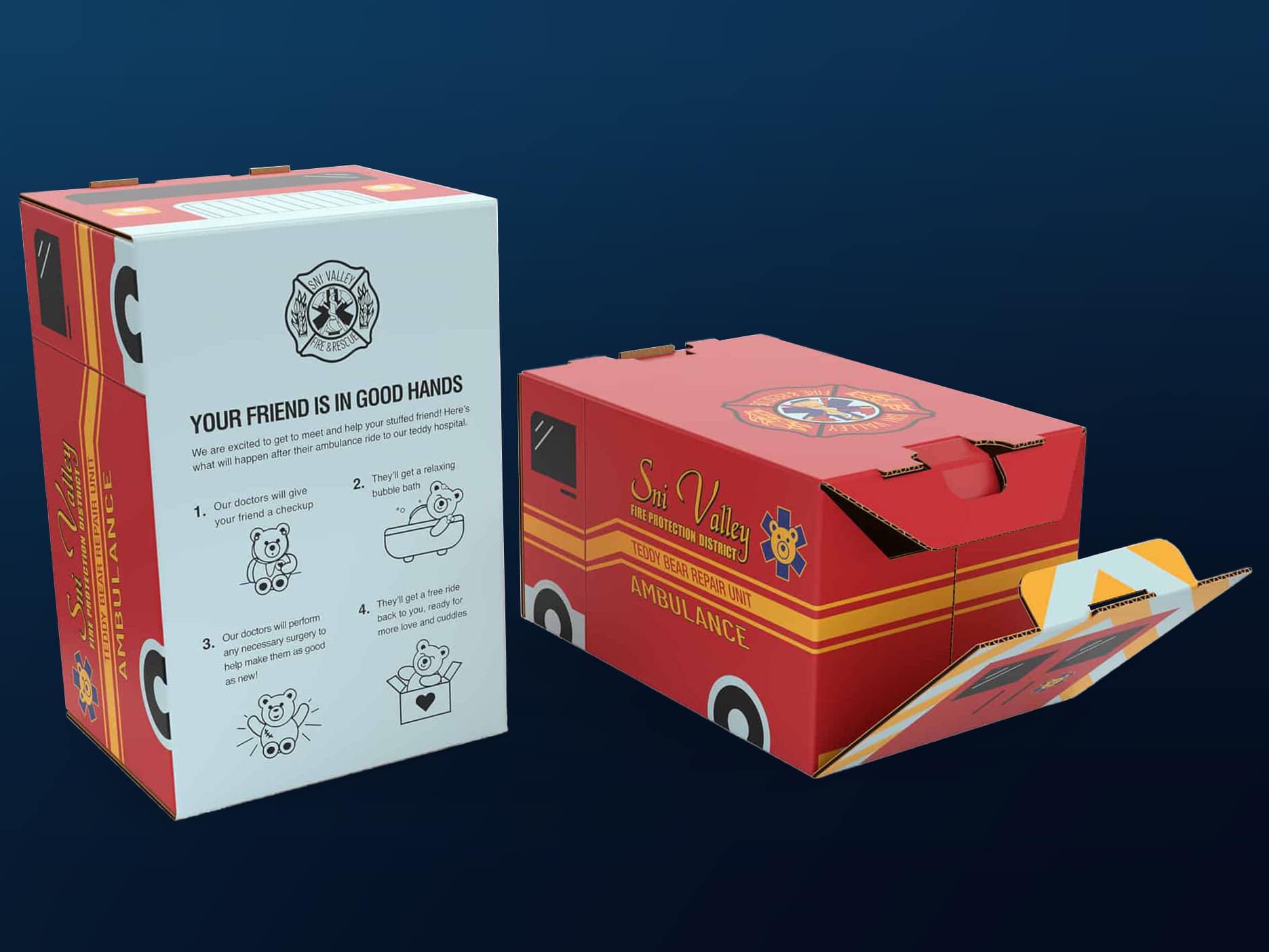 Art of Moe | Sni Valley Fire Ambulance Box